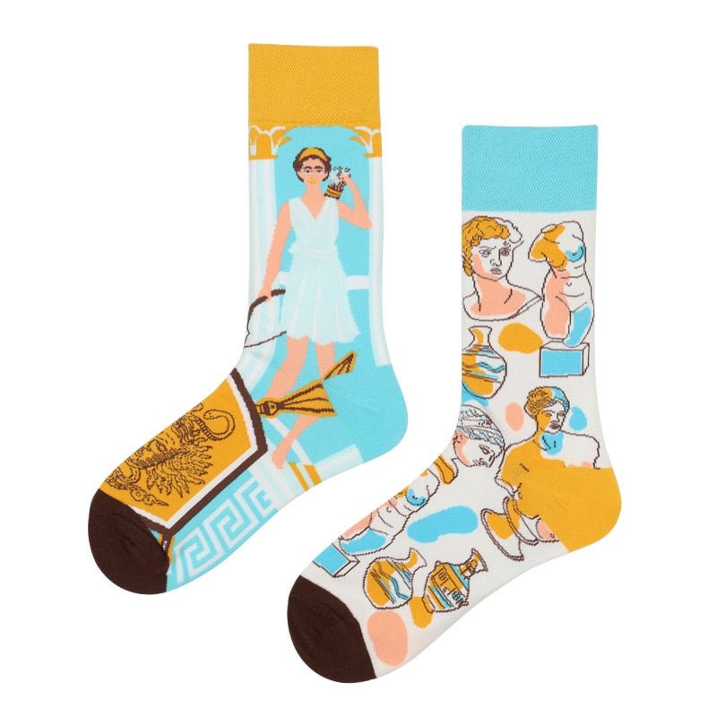Ancient Greece Odd Pair Socks – Crazy Sock Thursdays